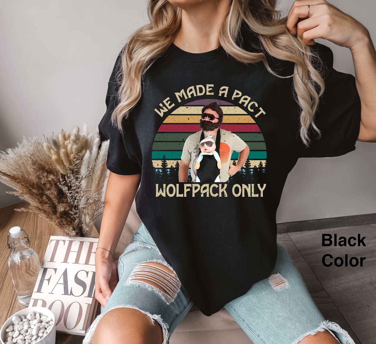 Hangover Alan We Made A Pact Wolfpack Vintage Comfort Colors T-shirt ...