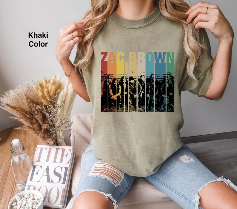 Zac Brown Band Retro Vintage Comfort Colors T-shirt, Funny Zac Brown ...