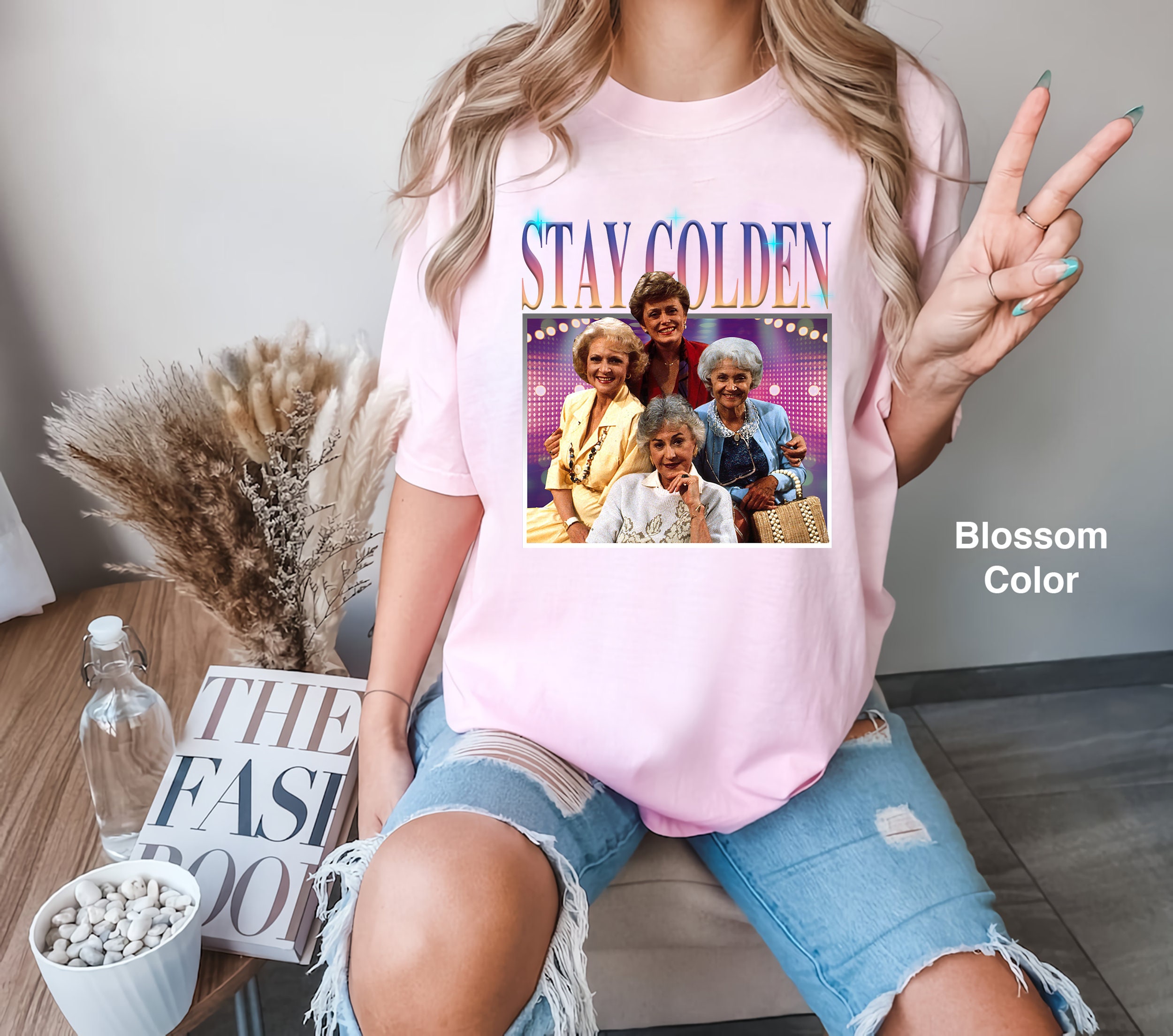 Stay Golden Homage Vintage Comfort Colors T-shirt, the Golden Girls ...