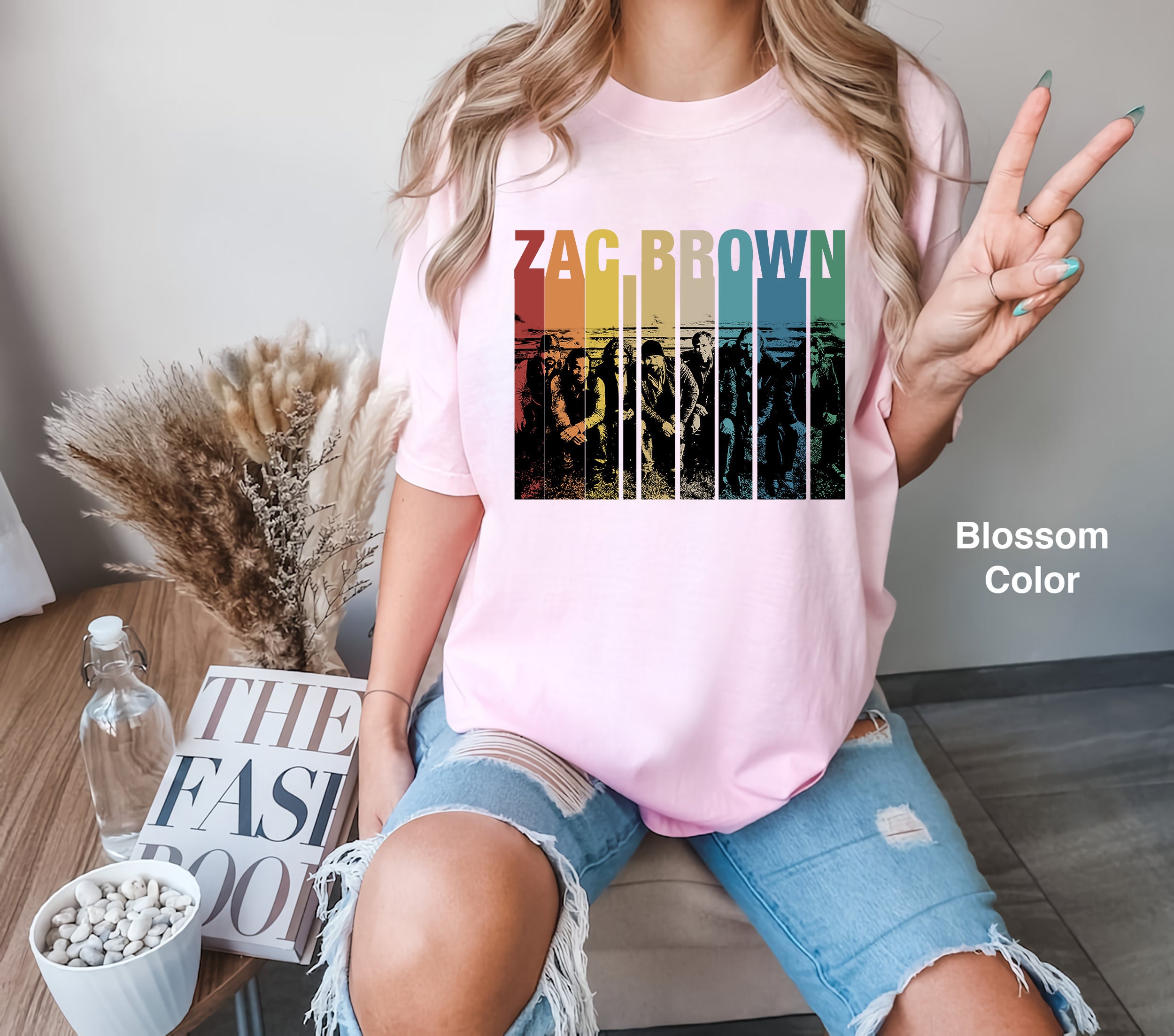 Zac Brown Band Retro Vintage Comfort Colors T-shirt, Funny Zac Brown ...