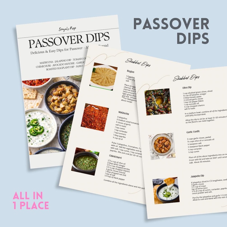 Passover Planner Printable | Seder Planning Guide | Jewish Holiday ...