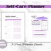 Self-care Checklist and Planner for Mental Well Being and Health, Self ...