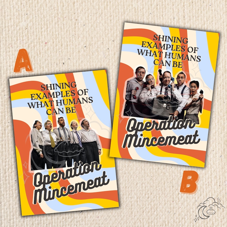 Retro Operation Mincemeat Theatre Poster - Original London & Broadway ...