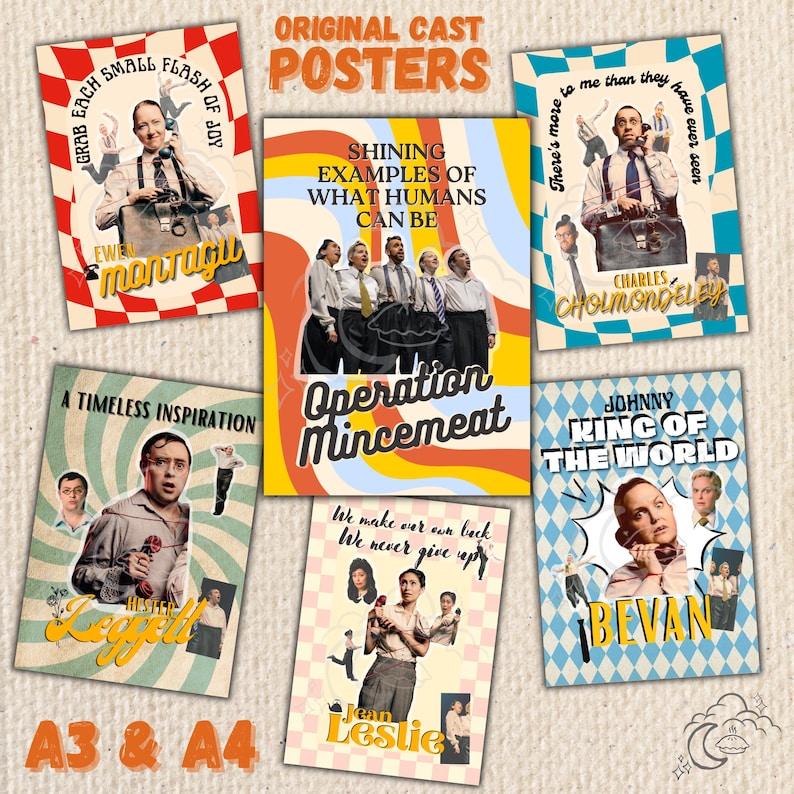 Retro Operation Mincemeat Theatre Poster - Original London & Broadway ...