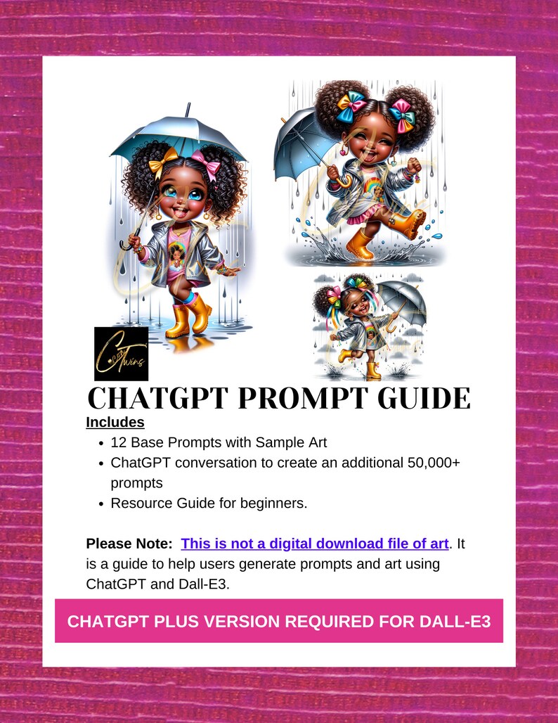Dall-e3 & Chatgpt V4 Ai Art Prompt Guide 12 Sample Prompts Chatgpt ...