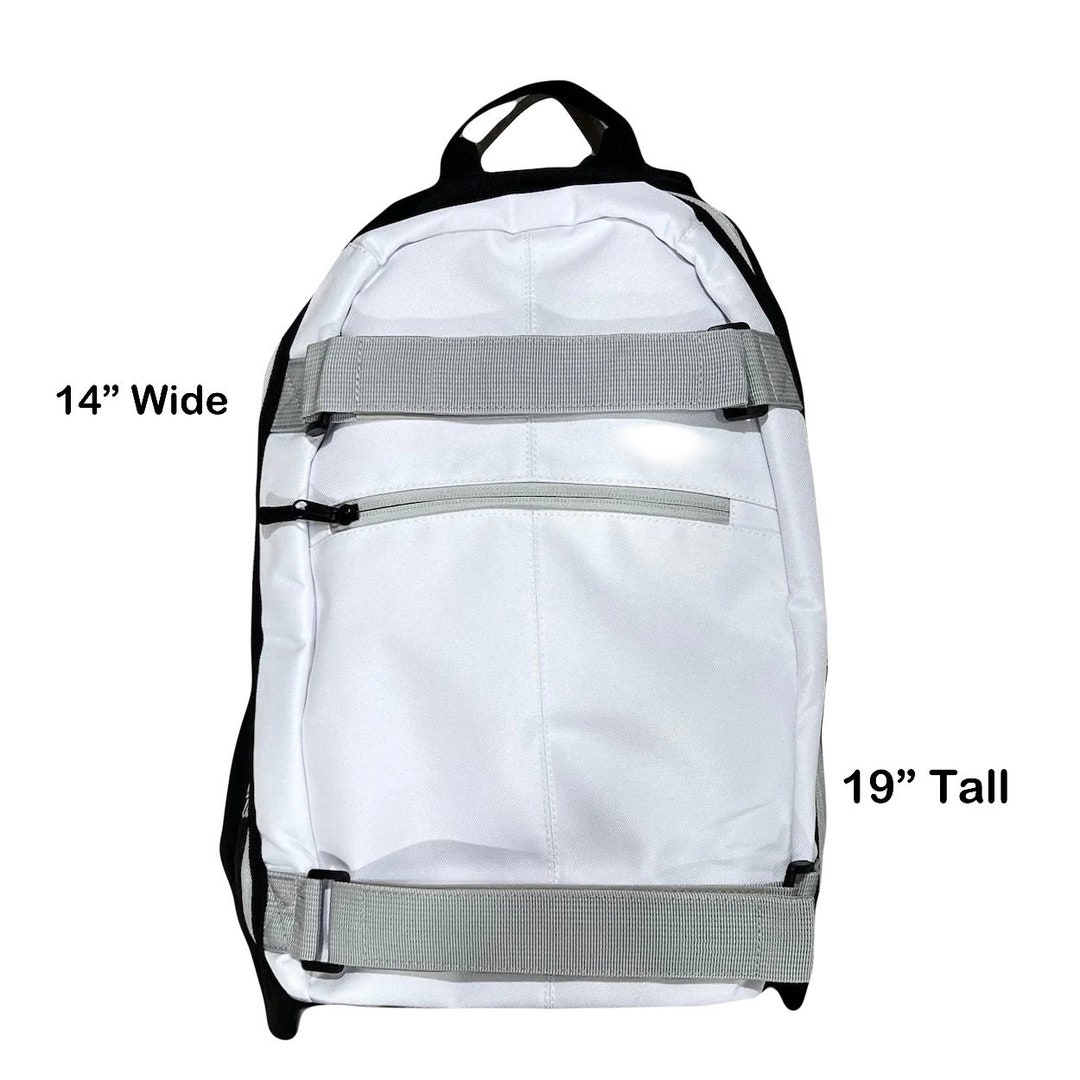 Strapped Backpack With Straps for Skateboard Carry - Etsy