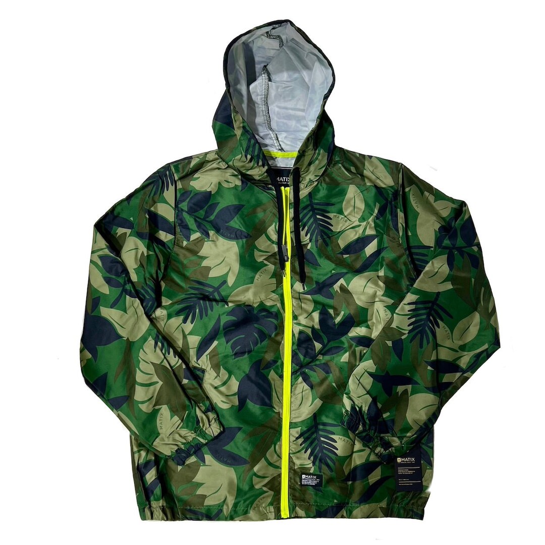 Packable Windbreaker Light Weight With Hawaiian Print Pattern ...