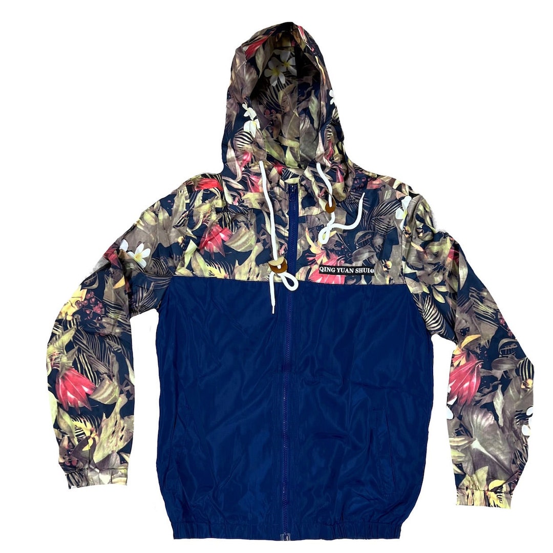 Women's Windbreaker Double Layer Coat With Hawaiian Design - Etsy