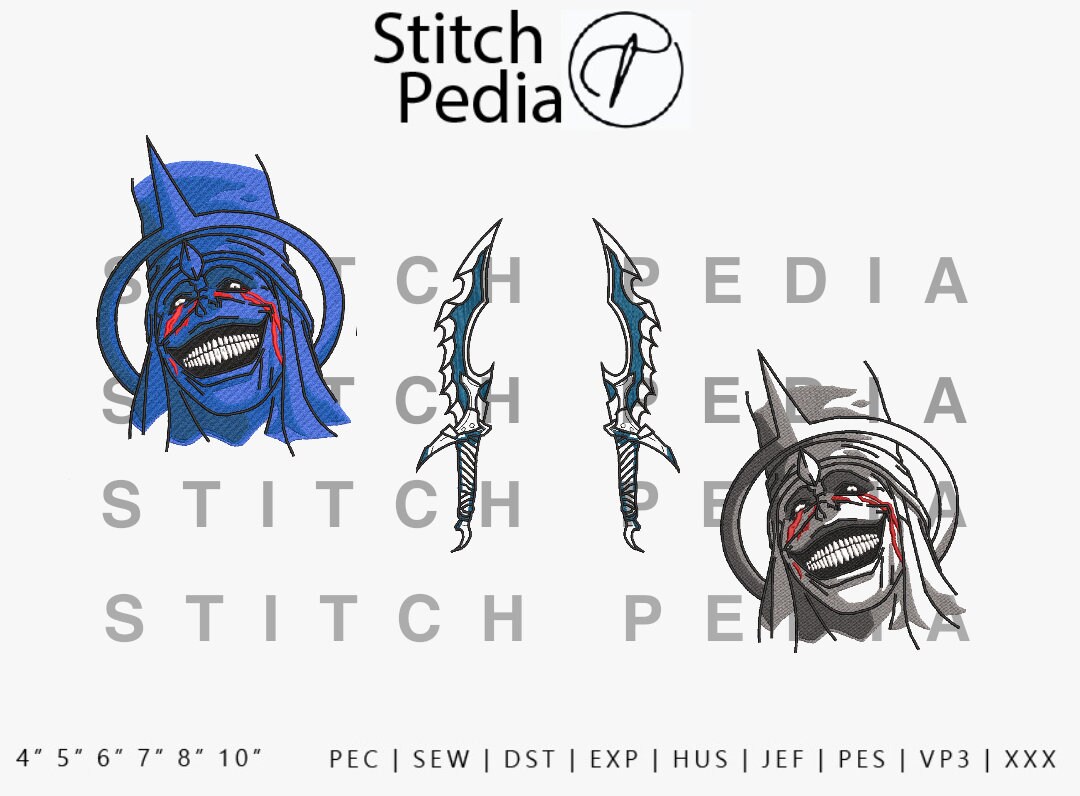 Pack Anime Inspired Embroidery Design Files - Etsy