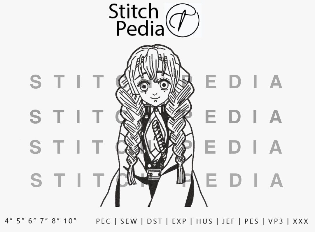 Anime Inspired Embroidery Design Files - Etsy