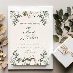 SOPHIA Digital Wedding Invitation - Etsy