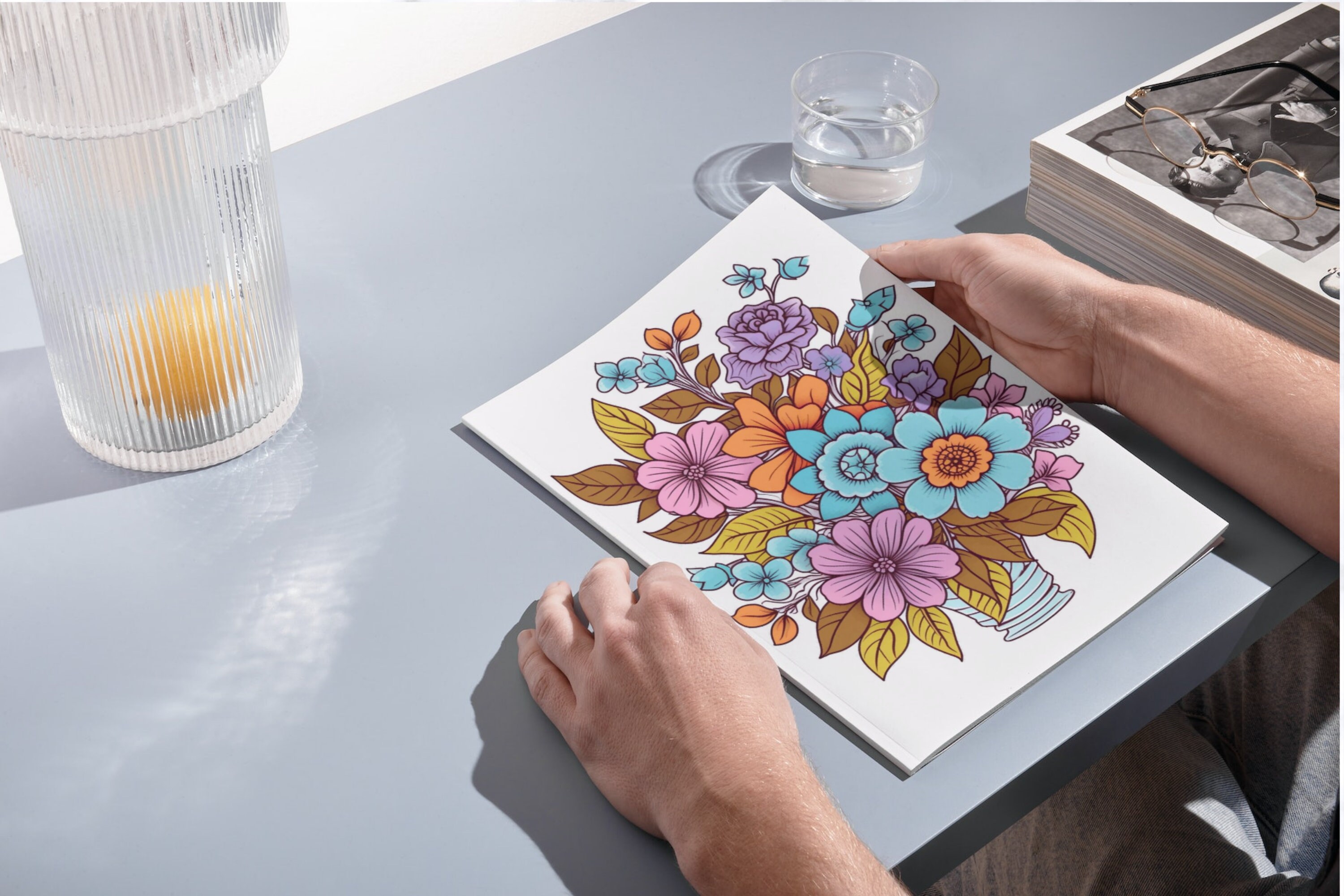 Botanic Coloring Book ,floral Coloring Pages,flowers Coloring Book ...