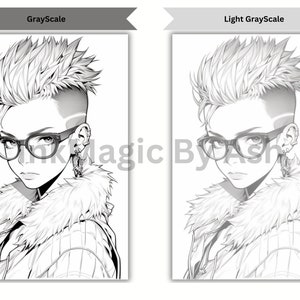 Pixie Power Hairstyles Digital Coloring Pages Book, Fashion Girls ...