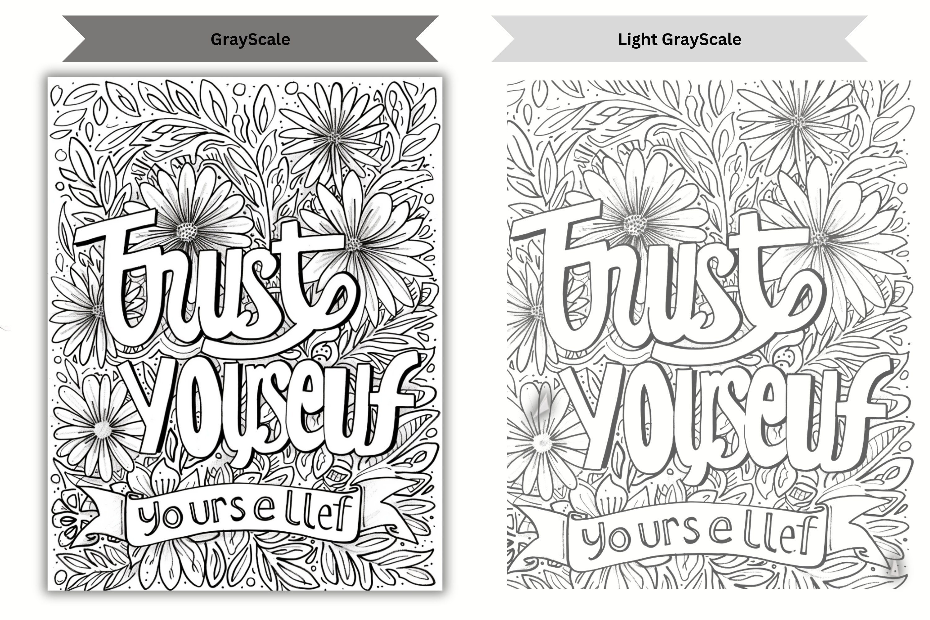 Motivational Quotes Coloring Pages for Kids & Adults, Printable ...
