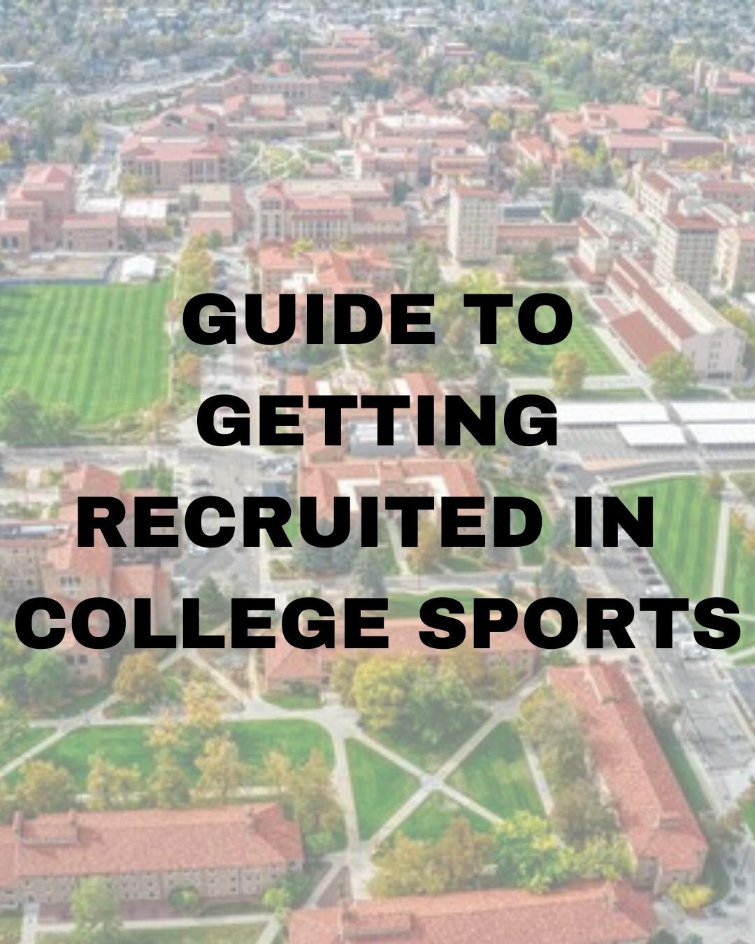 Guide to Getting Recruited in College Sports - Etsy