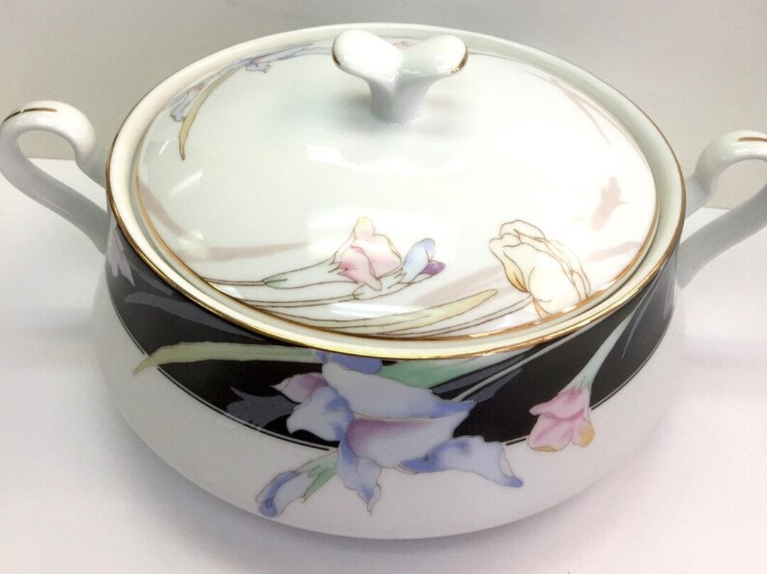 Mikasa charisma Black Covered Bowl L9050 - Etsy