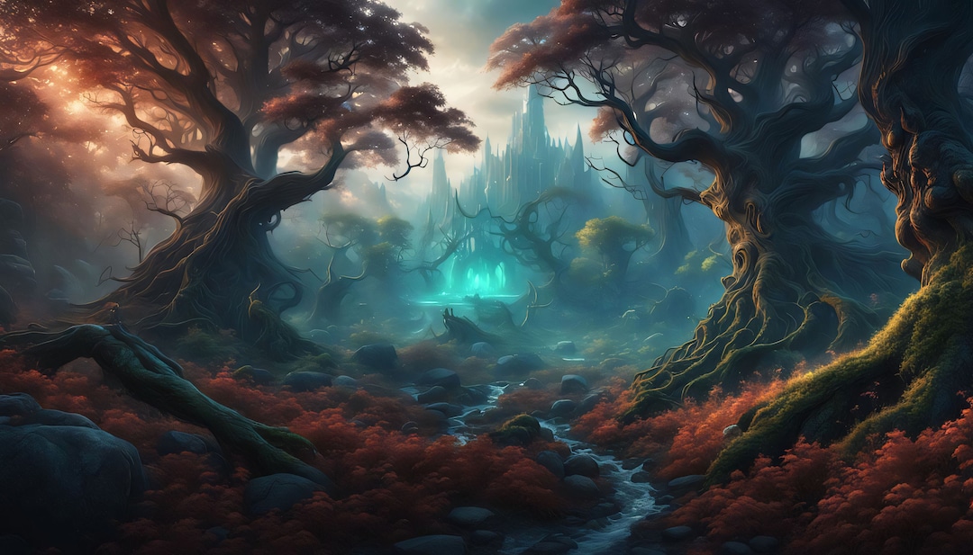 10 Mystical Forest Wallpapers Landscape Computer Wallpapers, Digital ...