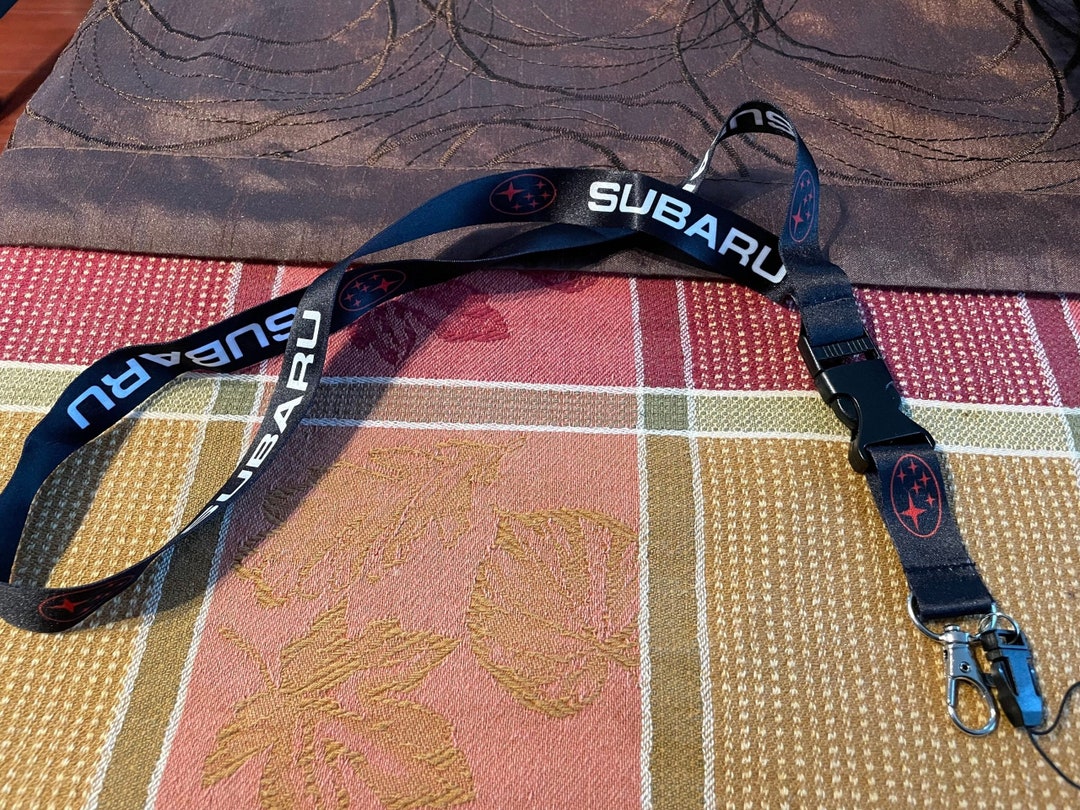 SUBARU Logo Emblem Nameplate Black Lanyard for Keys ID Card - Etsy
