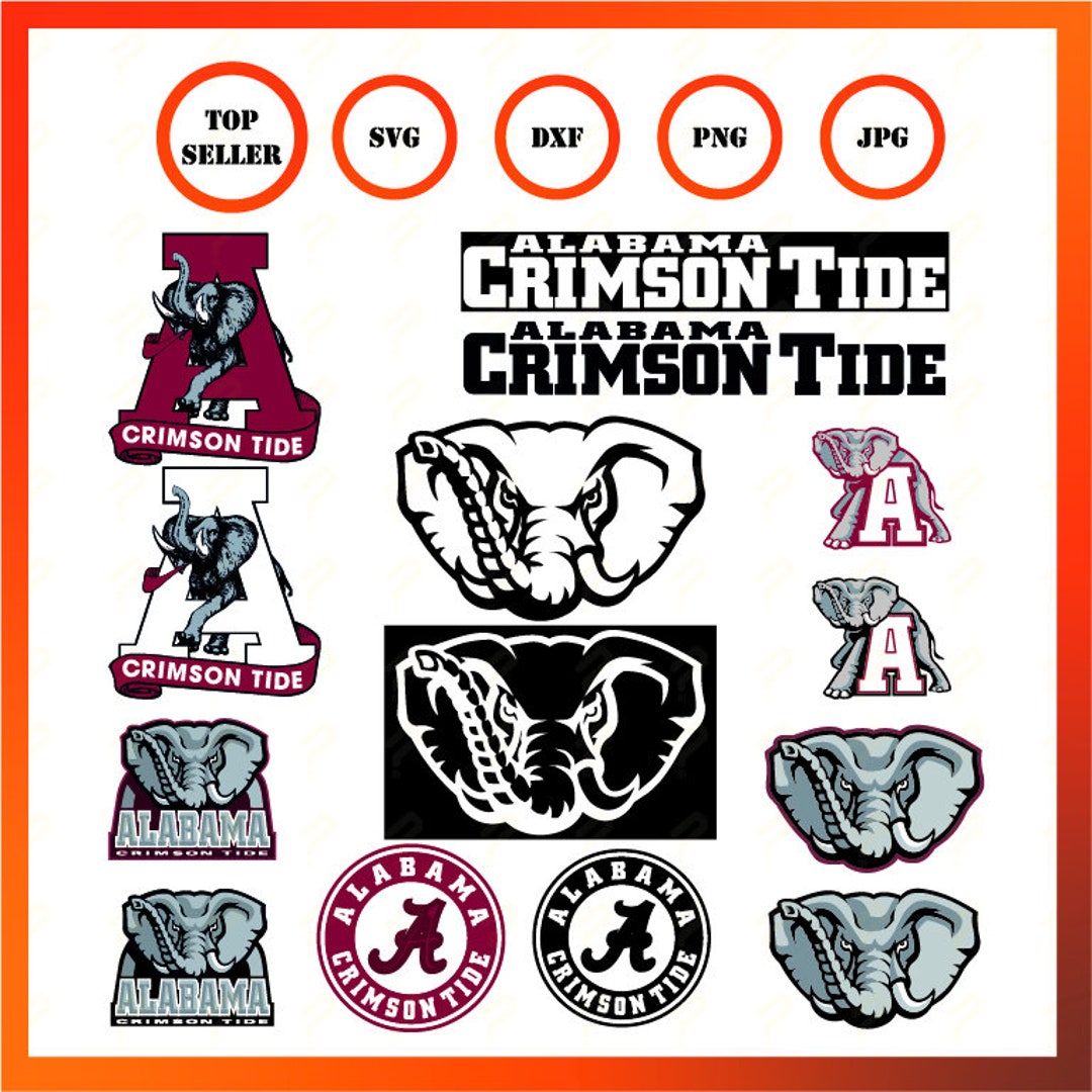 Alabama Crimson Tide SVG PNG: Roll Tide Football (digital Download) - Etsy