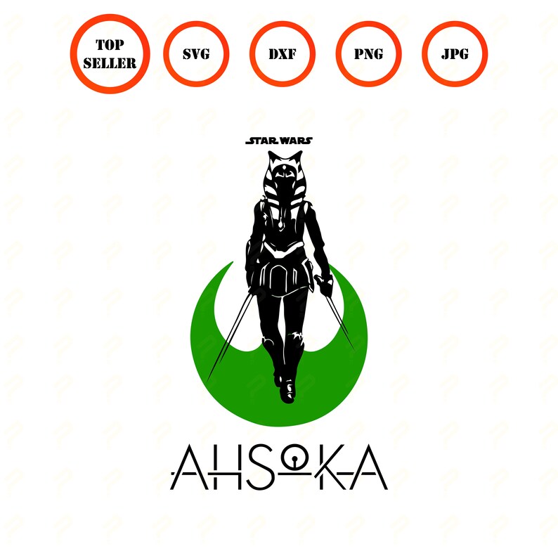 Ahsoka SVG - Star Wars - Ahsoka SVG Mandalorian - Rebels - Clone Wars I ...