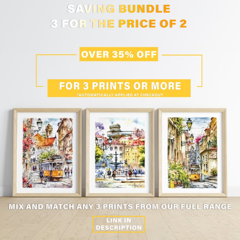 Minimalist Black and White Wall Decor Portugal Travel Poster Europe ...