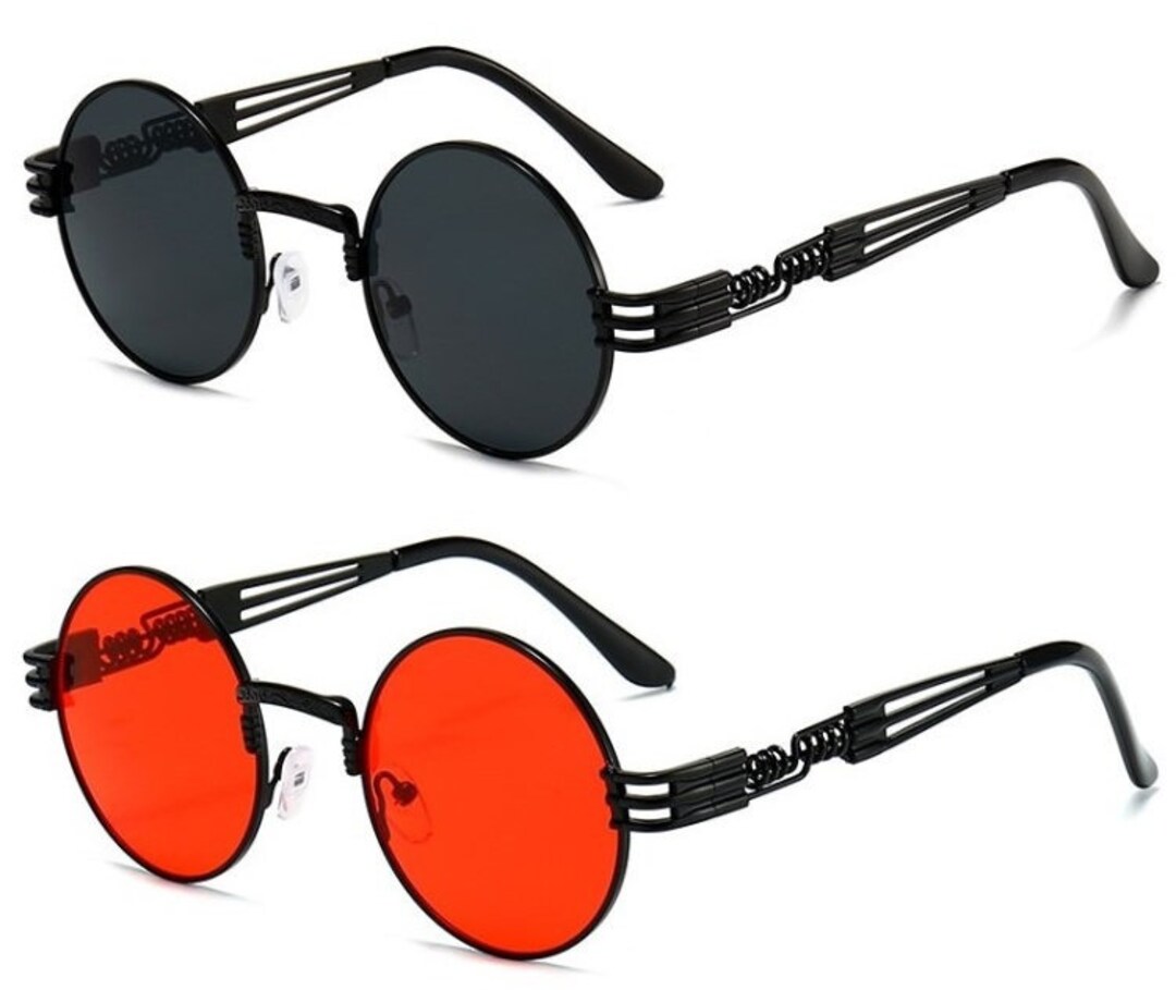 Round Retro Sunglasses Circular Shades Collection Classic - Etsy