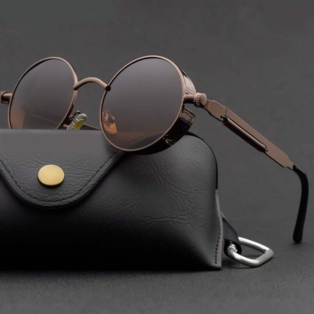Round Sunglasses Retro Men Women Vintage Round Sunglasses Classic ...