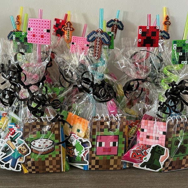Minecraft favors - Etsy