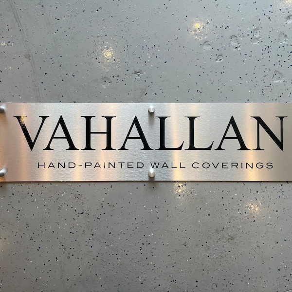 Brushed Silver Sign - Etsy