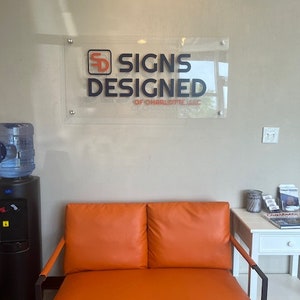 Acrylic Standoff Sign for Business Lobby/reception - Etsy