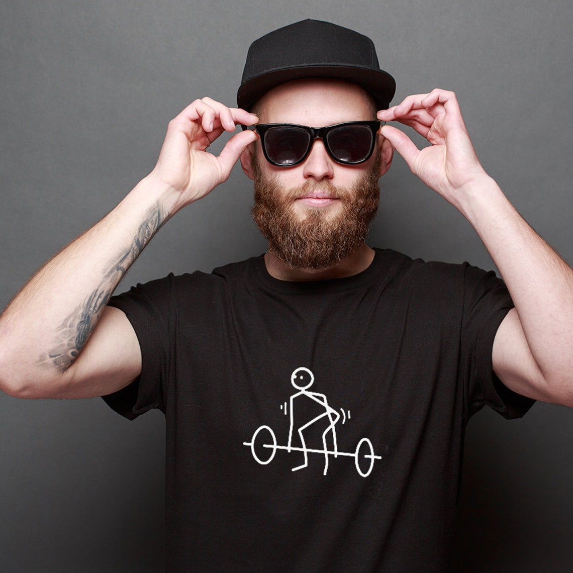 Energetic Stickman, Weightlifting T-shirt. Gift for the Gym. - Etsy