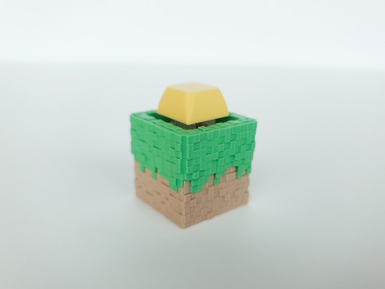 Minecraft Grass Block Keyboard Switch Holder Mechanical Keycap Holder ...