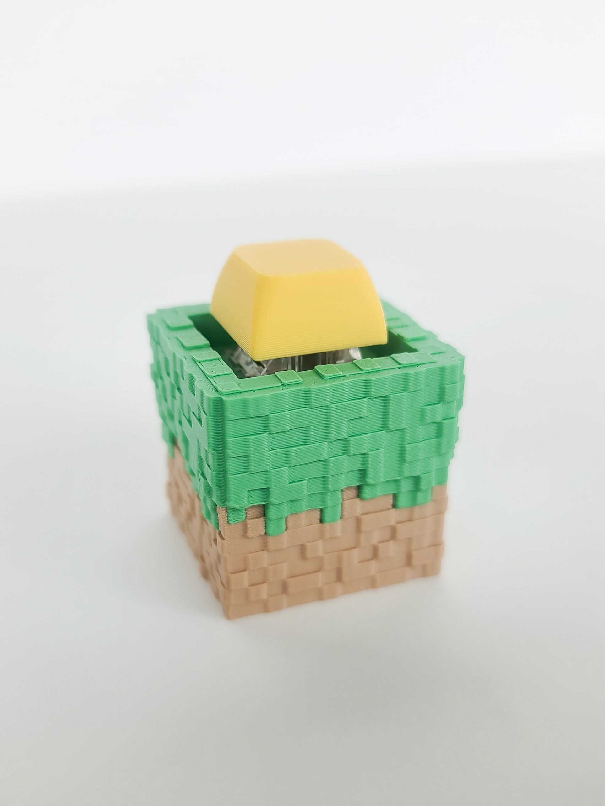 Minecraft Grass Block Keyboard Switch Holder Mechanical Keycap Holder ...