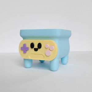 Cute Cozy Square Gaming Controller Planter | Gaming Desk Accessory ...