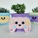 Cute Cozy Round Gaming Controller Planter | Gaming Desk Accessory ...