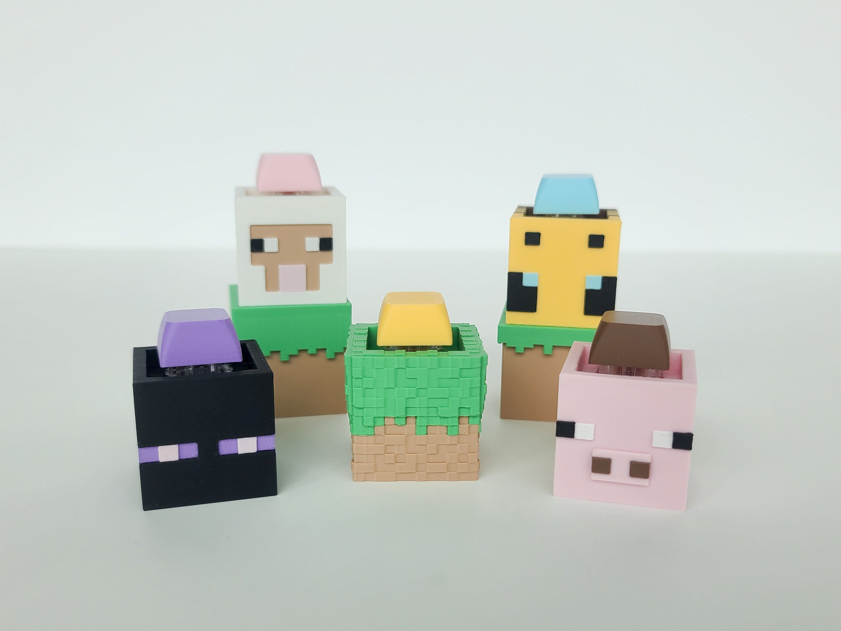Minecraft Enderman Keyboard Switch Holder | Mechanical Keycap Holder ...