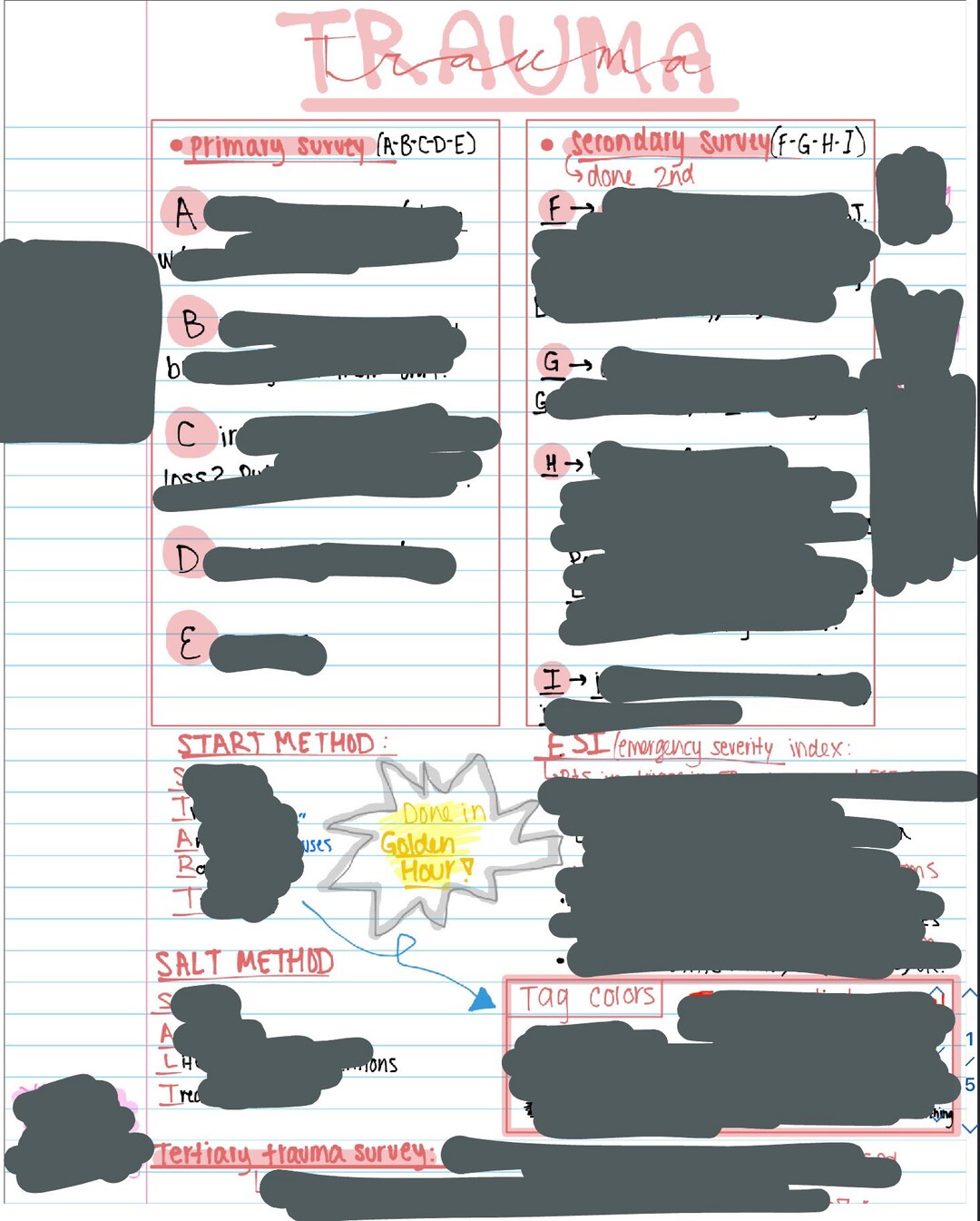 Nursing Critical Care/trauma Study Guide - Etsy