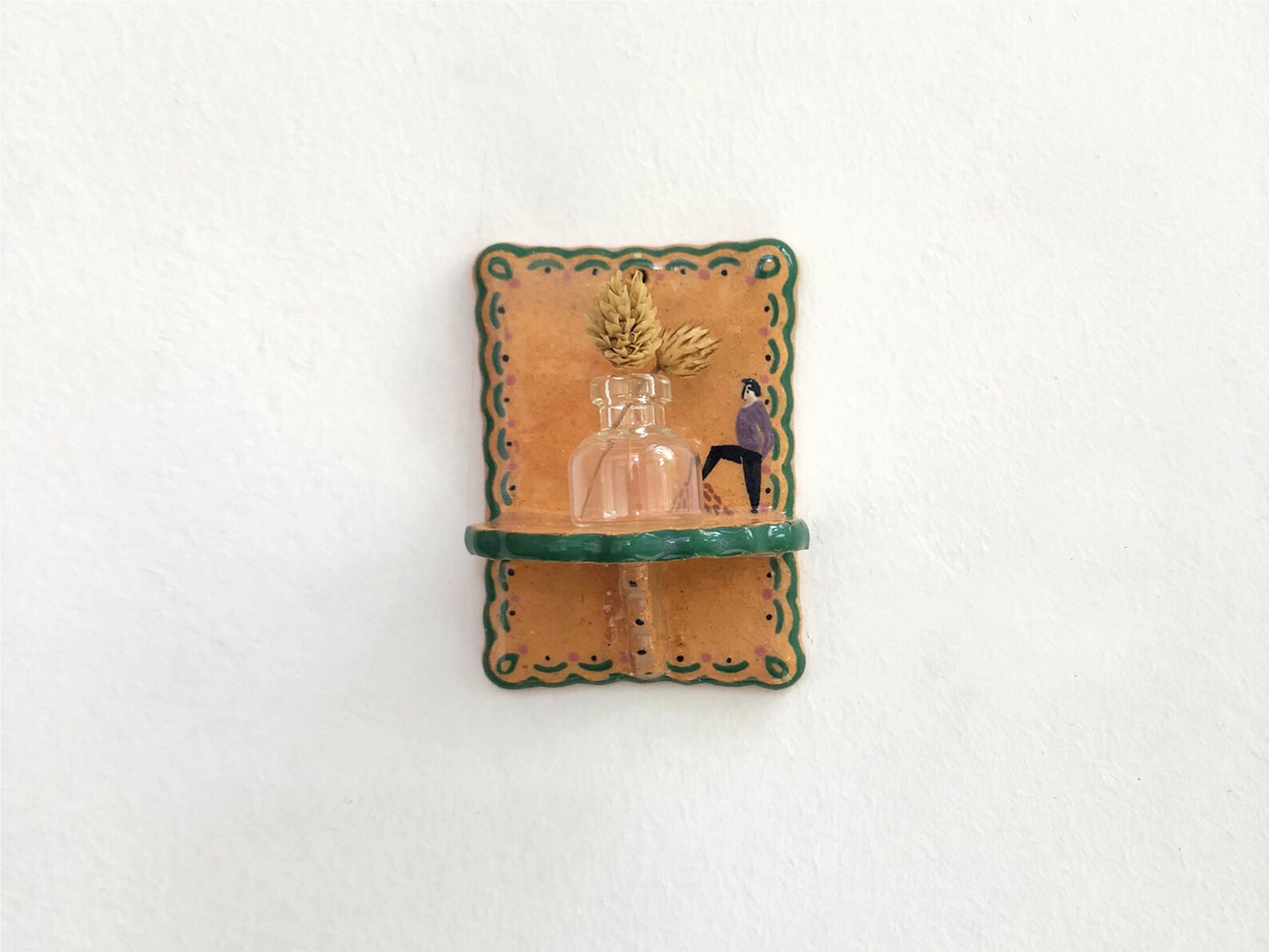 Ceramic Handmade Mini Wall Decor Art Mini Ceramic Tiny - Etsy