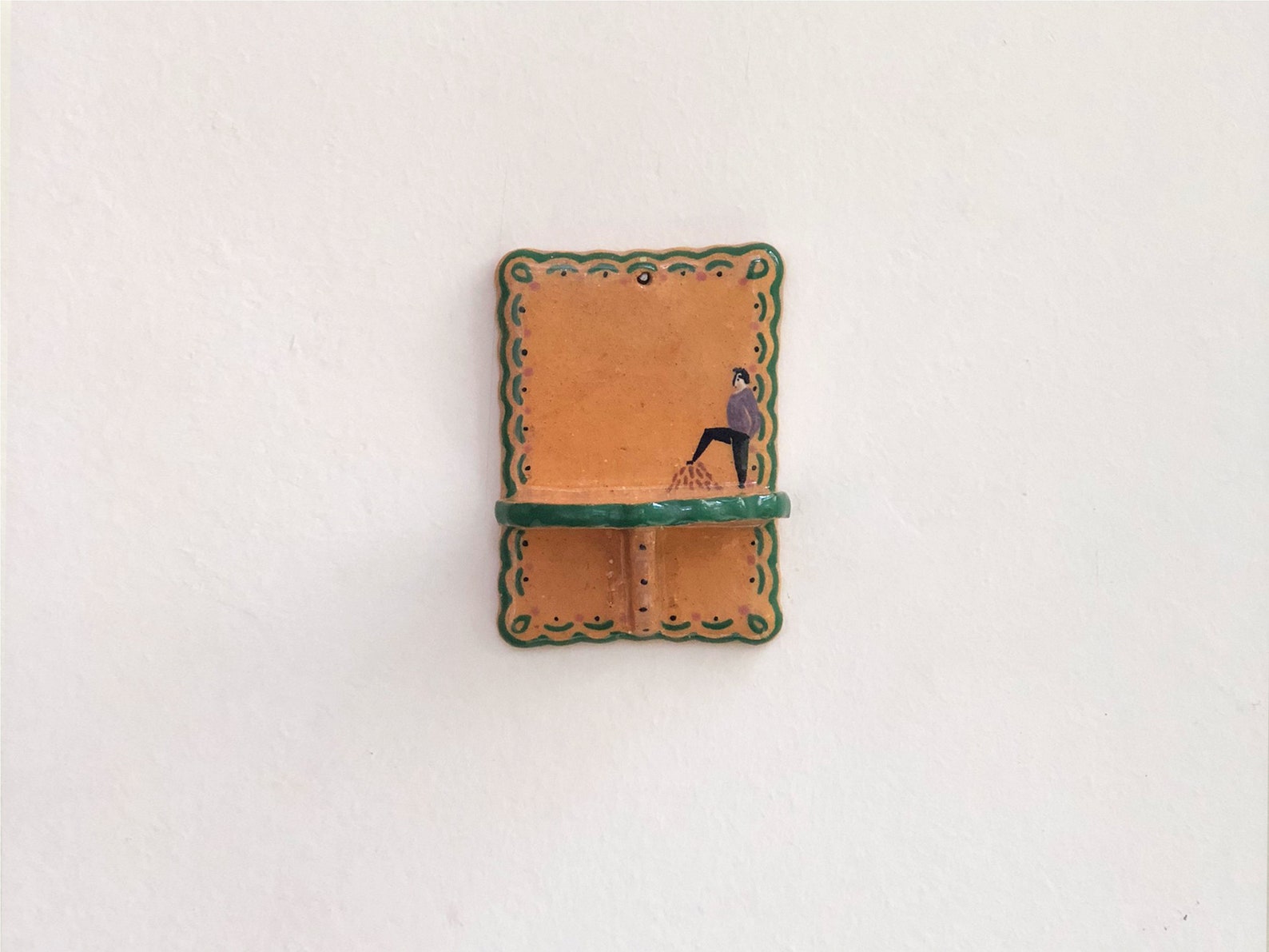 Ceramic Handmade Mini Wall Decor Art Mini Ceramic Tiny - Etsy