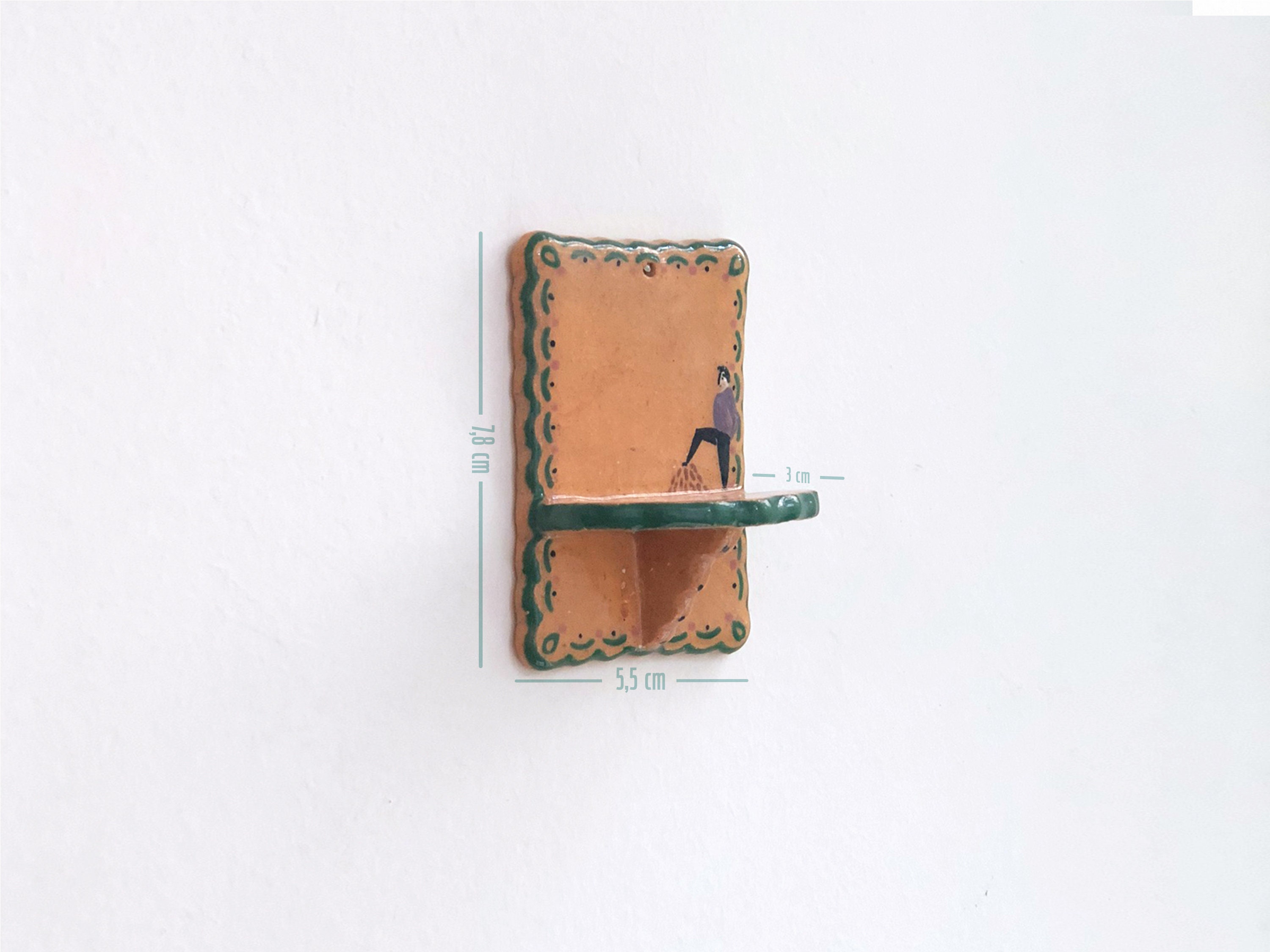 Ceramic Handmade Mini Wall Decor Art Mini Ceramic Tiny - Etsy
