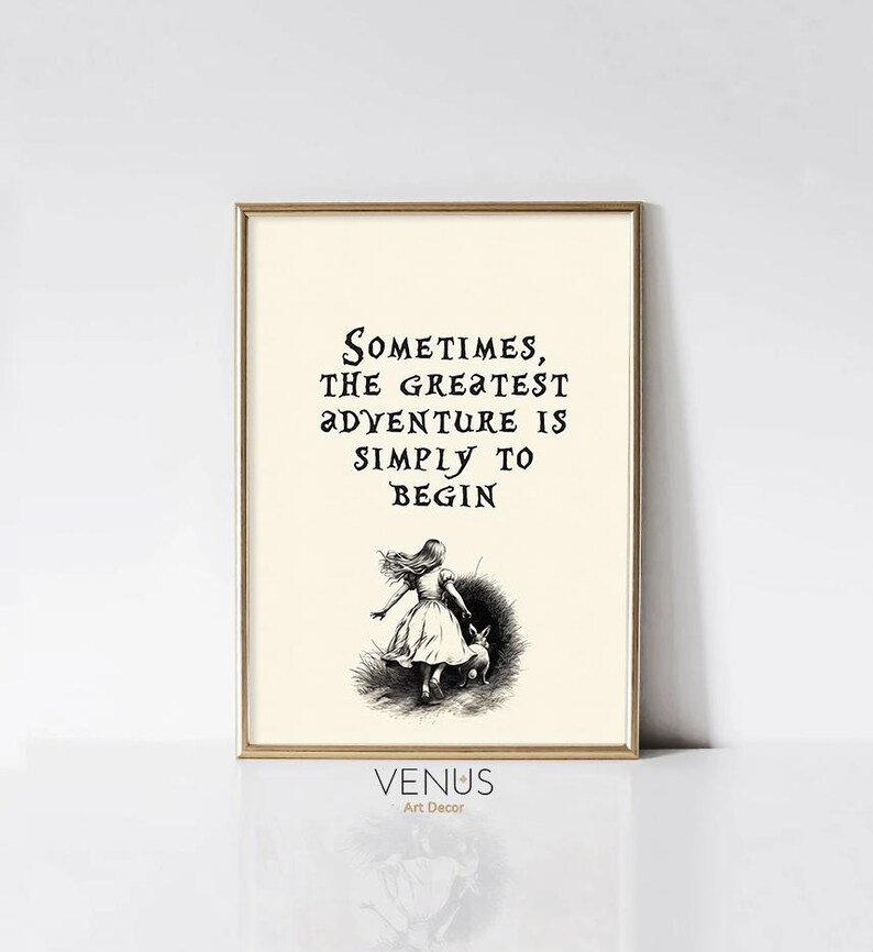 Motivational Quotes, Alice in Wonderland Quote Print, the White Rabbit ...