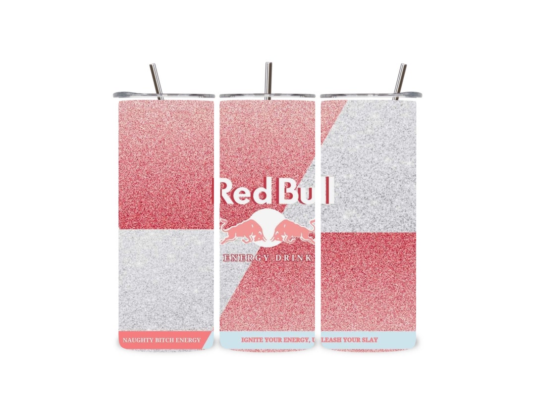 Pink Glitter Redbull PNG Tumbler Design - Etsy