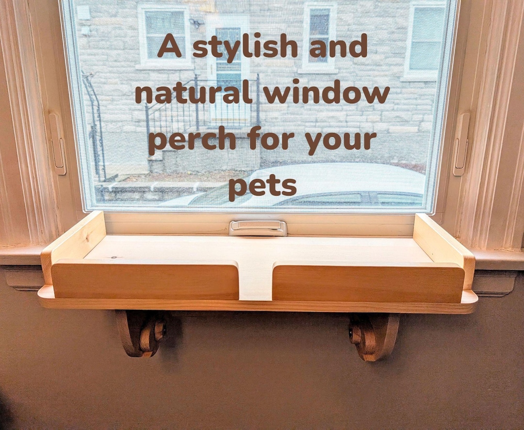 Dog Window Perch Window Seat for Pet Wooden Dog Furniture Windowsill ...