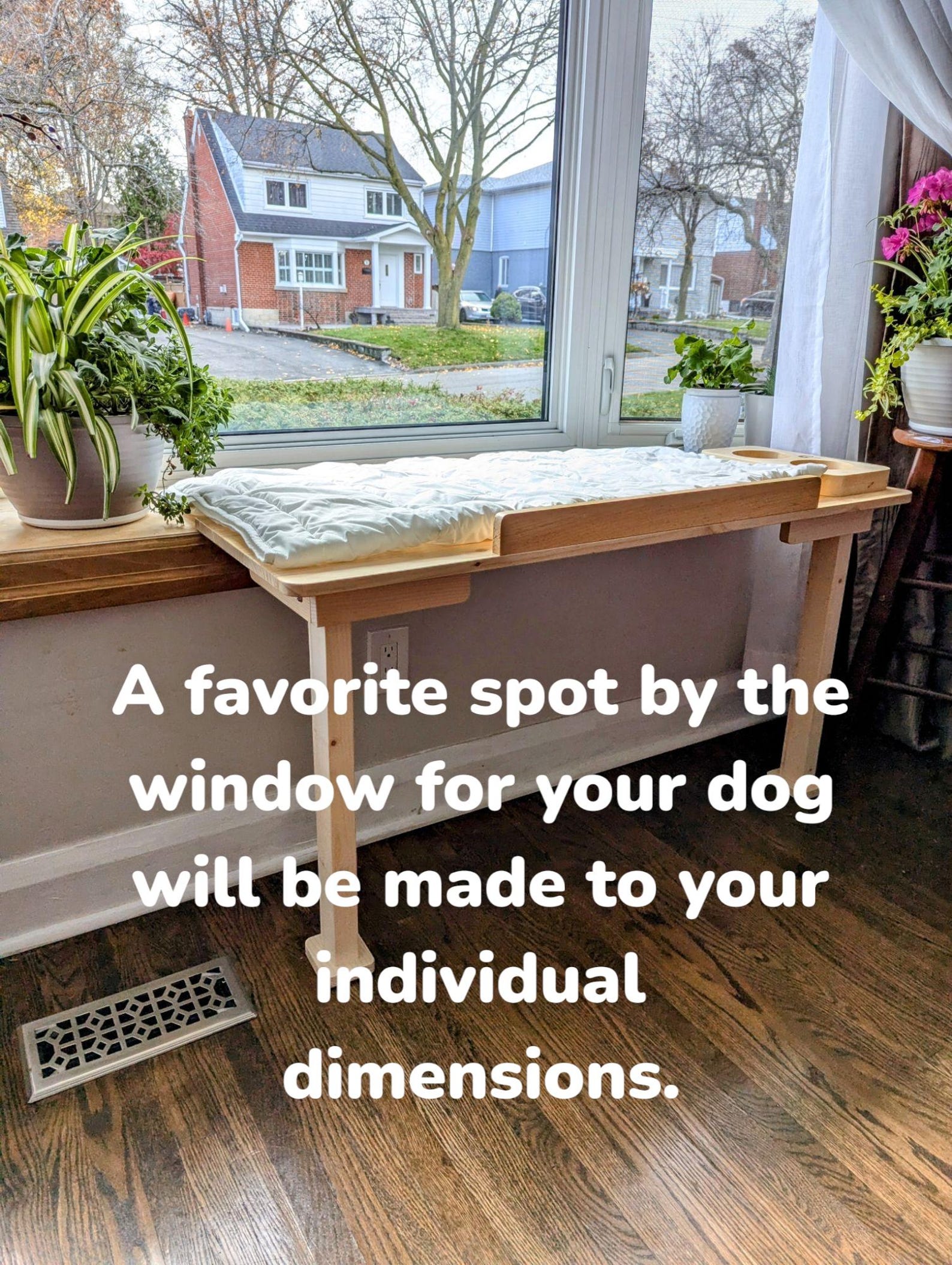 Dog Window Perch Winndow Seat for Pet Wooden Dog Furniture Windowsill ...