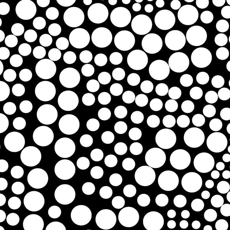 Dots Digital Paper, Dots Seamless Pattern, Dot Prints, Black and White ...