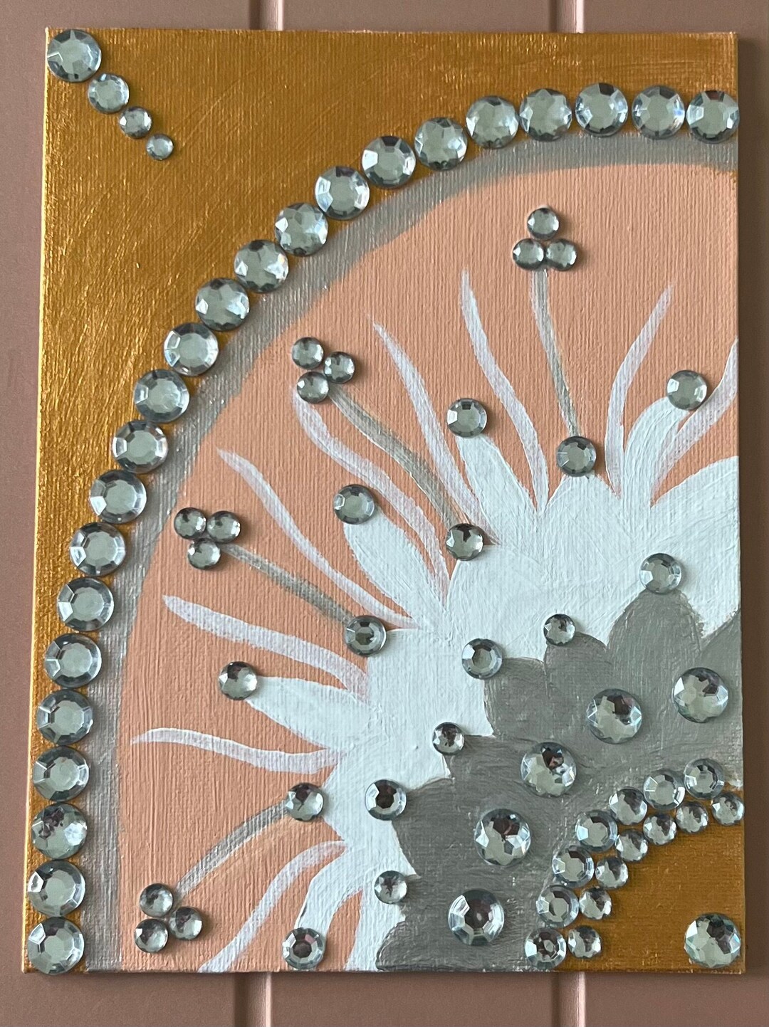 Abstract Mandala Painting of a Beautiful Brahma Kamal Flower - Etsy
