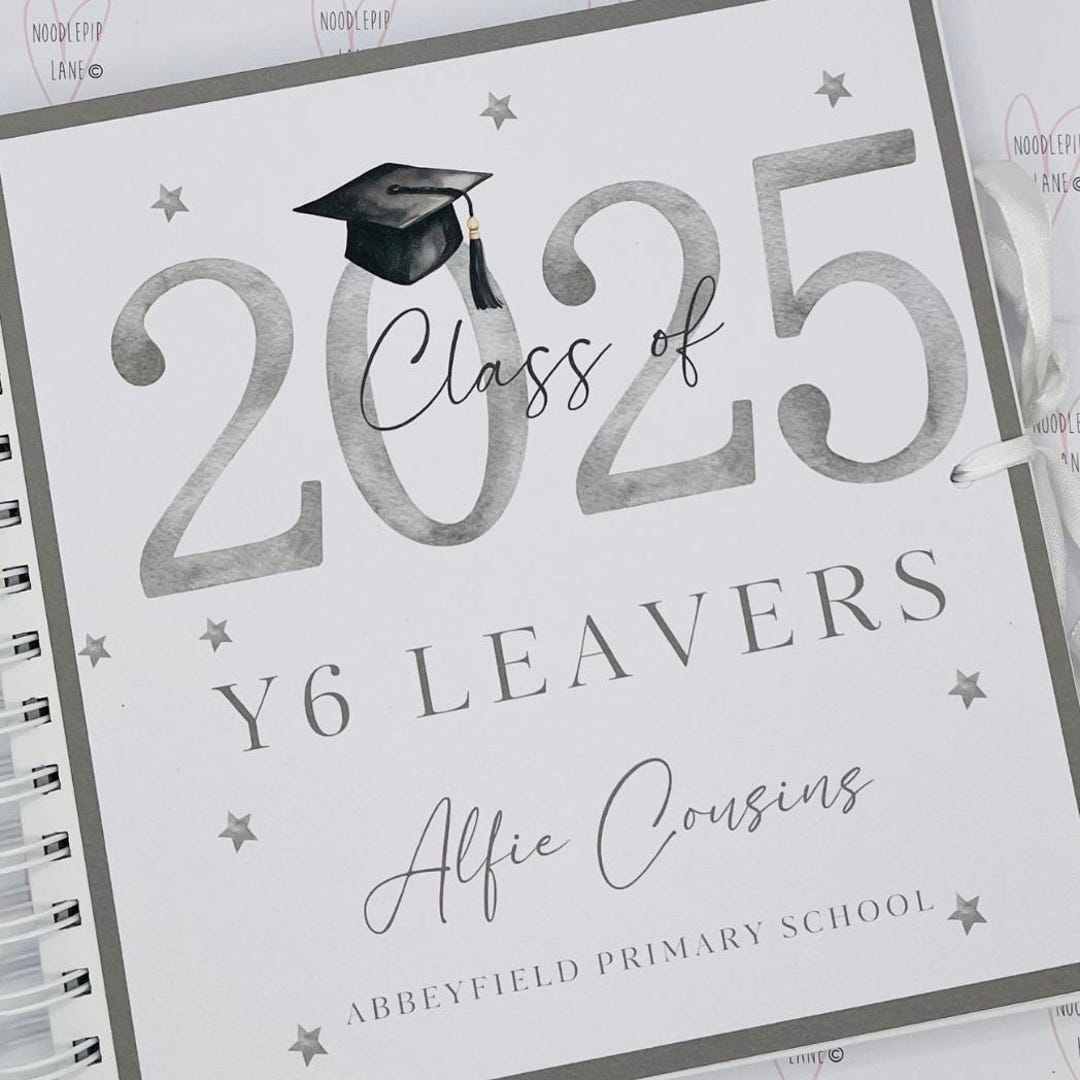 Personalised Leavers Book, Class of 2025 Book, Personalised School ...