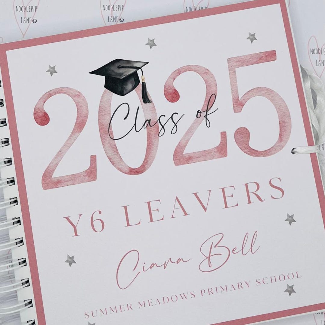 Personalised Leavers Book, Class of 2025 Book, Personalised School ...