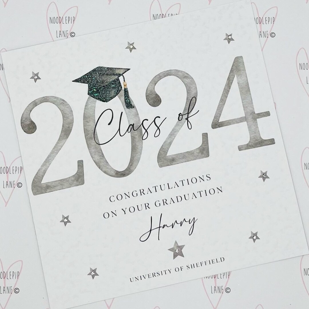 Graduation, Graduation Card, Class of 2024, Graduation Ceremony, Well ...