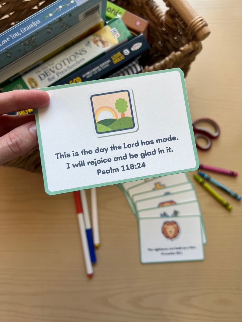 Kids' Scripture Cards | Children's Bible Verse Cards | Kids' Memory ...